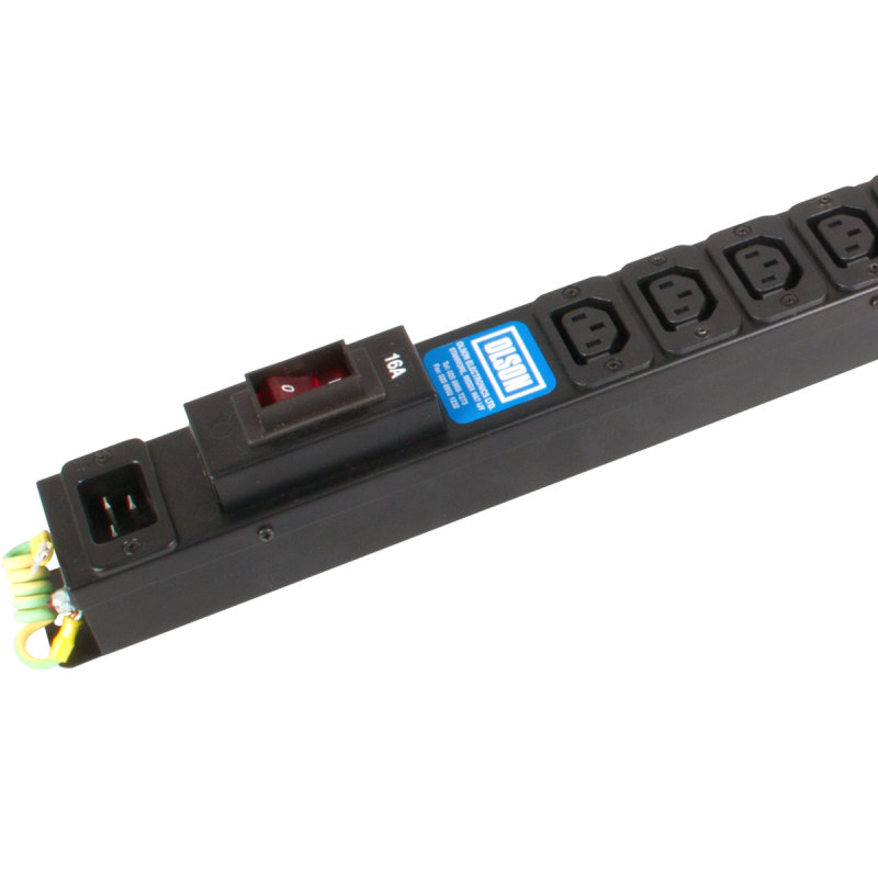 6 Way 10A IEC 60320 C13 Socket with 16A IEC 60320 C20 Inlet Circuit ...