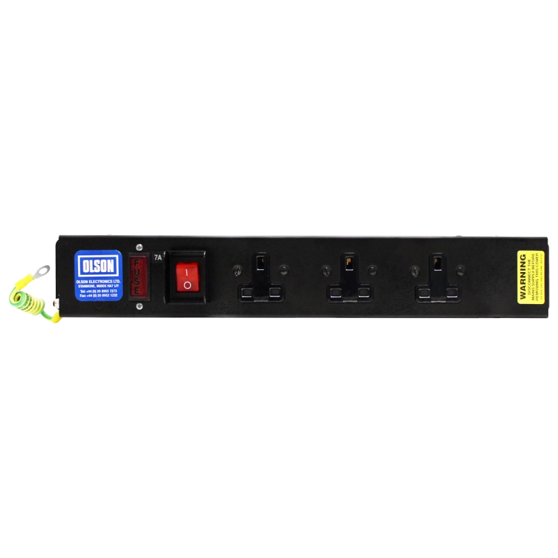 3 Way 13A Fused Illuminated Main Switch Wieland Connect PDU - Olson Direct
