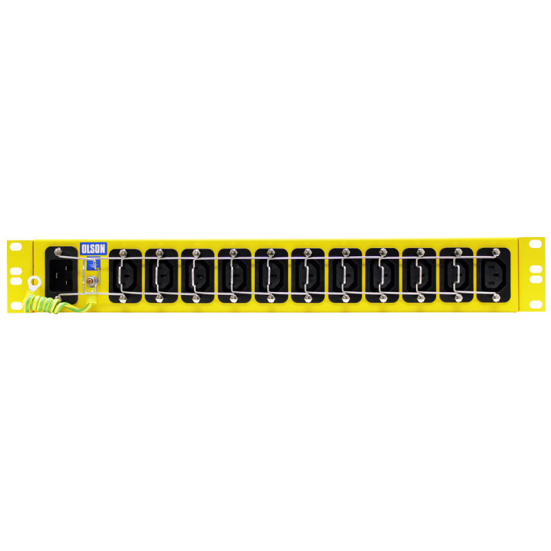 11 Way 19" 1.5U 10A IEC 60320 C13 Sockets Retaining Clips IEC 60320 C20 ...