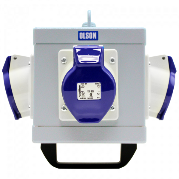 4 Way 32A BS4343 Socket Suspended Service Unit - Olson Direct