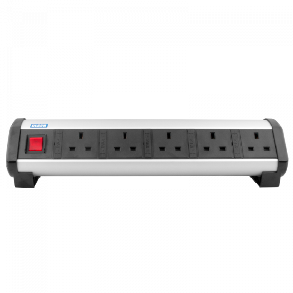 5 Way 13A Main Switched & Individually Fused Office Desk PDU - Olson Direct