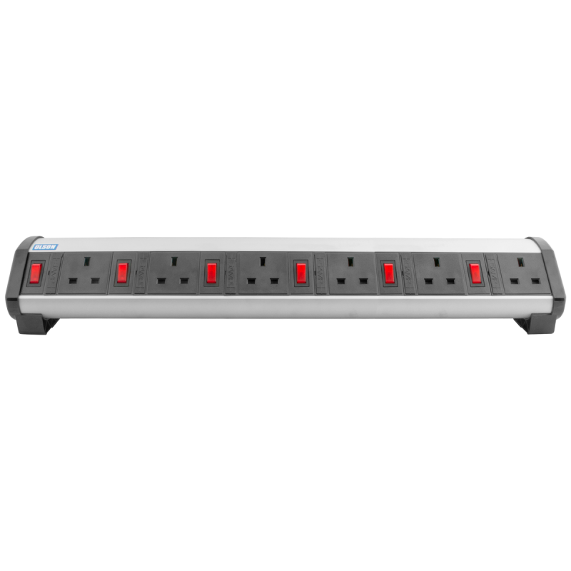 6 Way 13A Individually Switched & Individually Fused Office Desk PDU ...