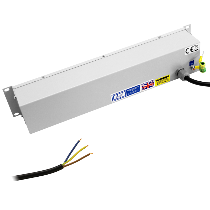 6 Way 19" 2U Horizontal 13A DP Circuit Breaker Rack Mount PDU - Olson ...