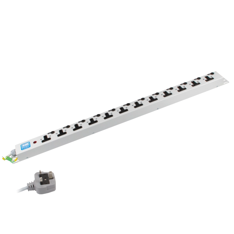 4 Way Horizontal 13A Individually Fused PDU - Olson Direct