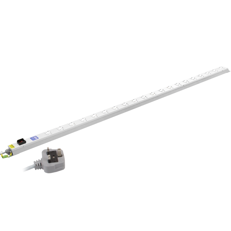 20 Way 13A Vertical Sockets Illuminated Main Switch 13A Plug PDU ...